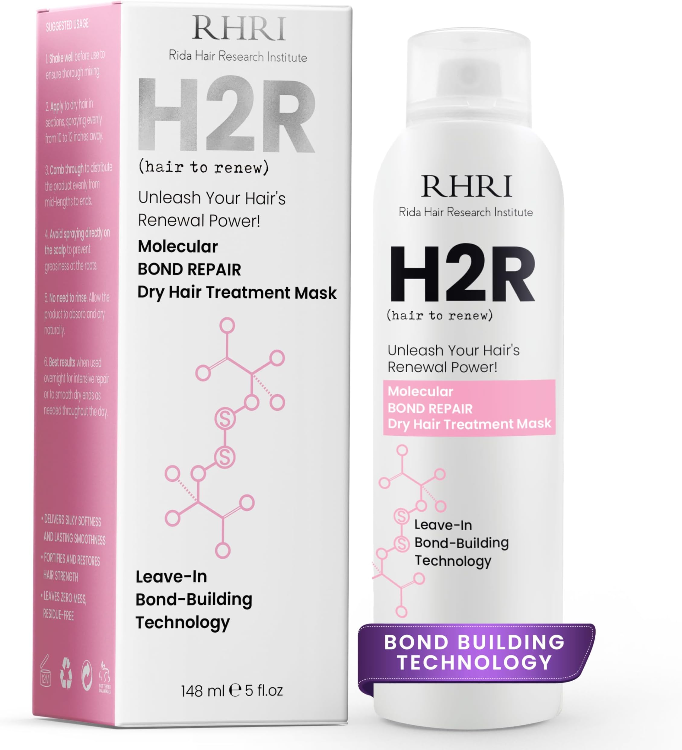 Amazon.com: Leave in Hair Treatment Mask | Molecular Bonding Treatment ...