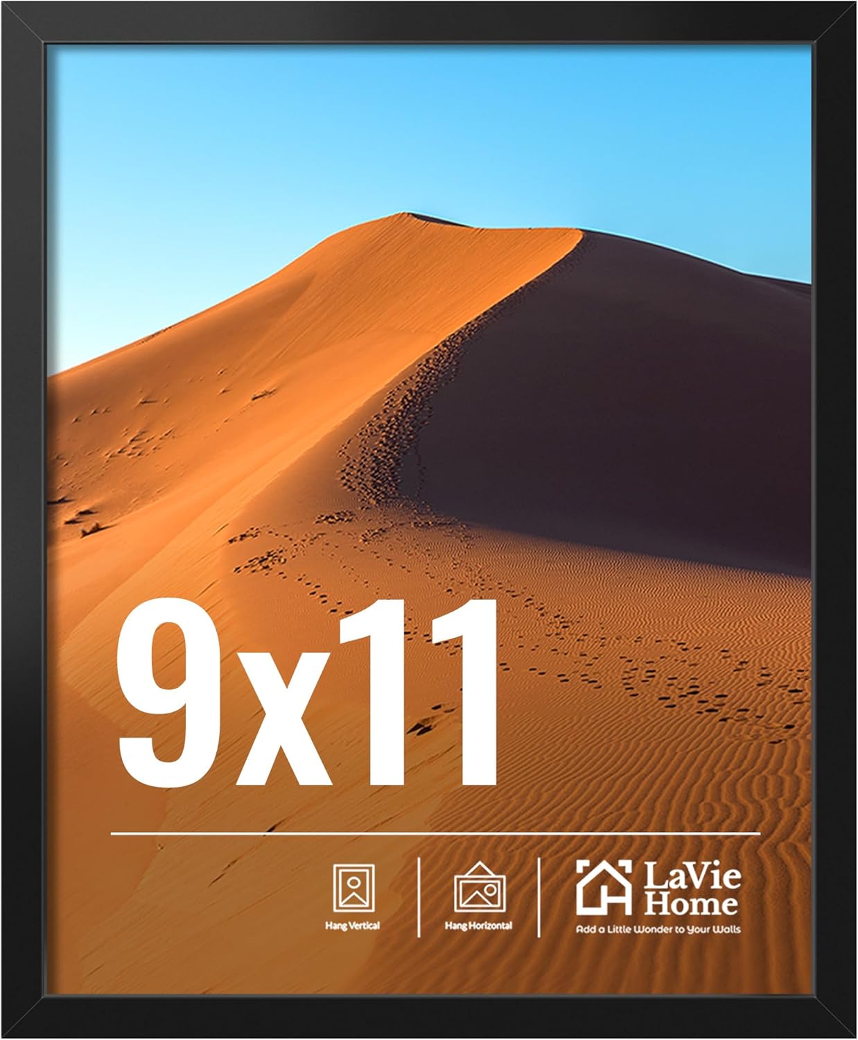 Amazon.com - LaVie Home 9x11 Picture Frame for Wall Display, 9x11 Black ...