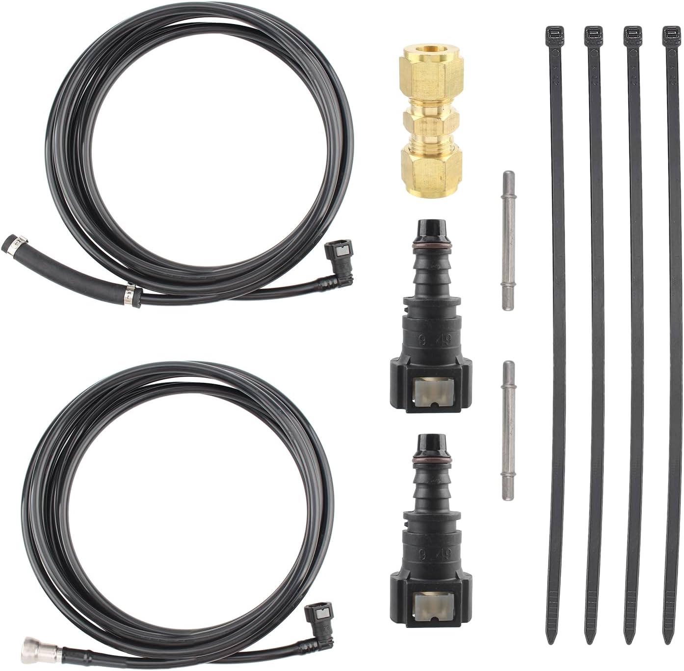 Amazon.com: MUCO Stainless Fuel Lline kit 819-846 Flexible Braided ...