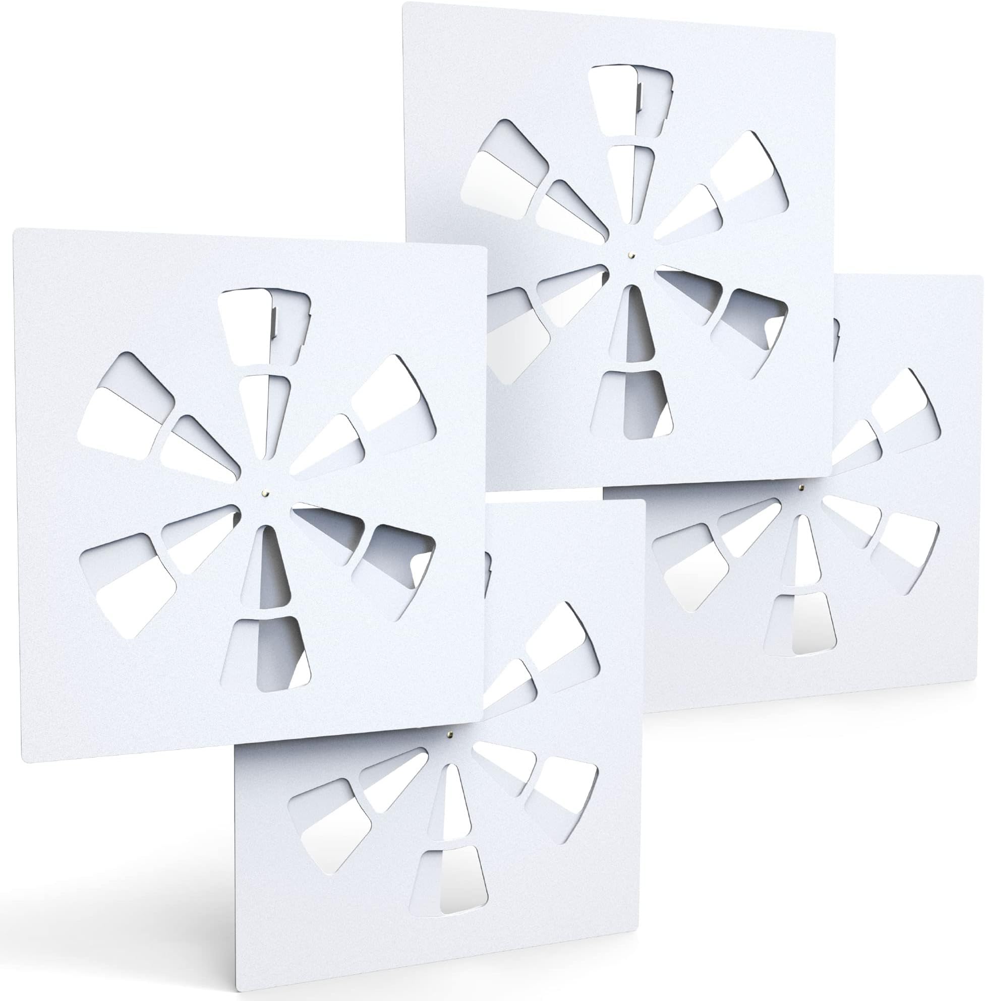 Clear Ceiling DUST Deflector for 2'X2' Ceiling AIR DIFFUSERS-2 Pack ...