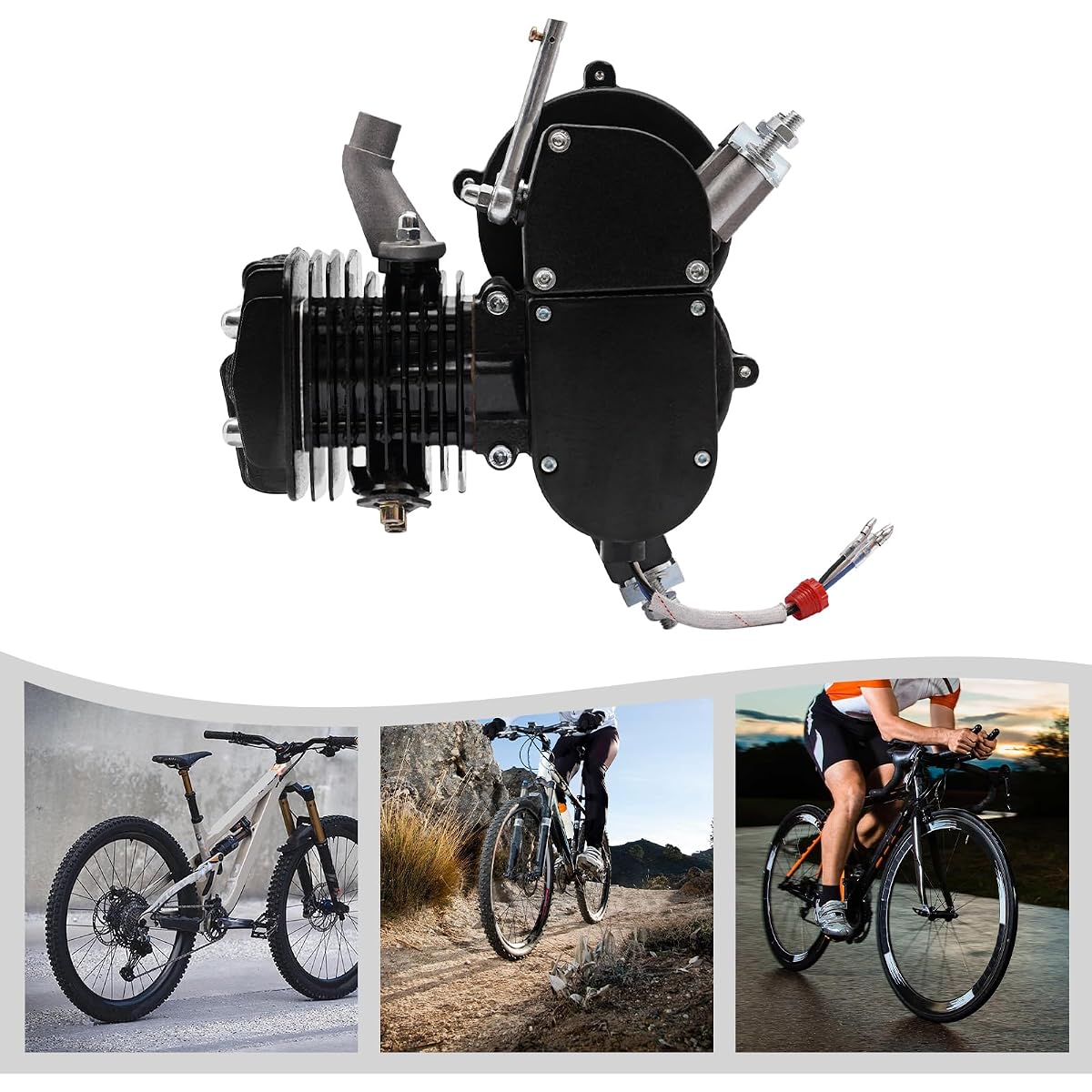 $18/mo - Finance 2-Stroke Motorized Bicycle, 80cc Bicycle Engine, 1 ...