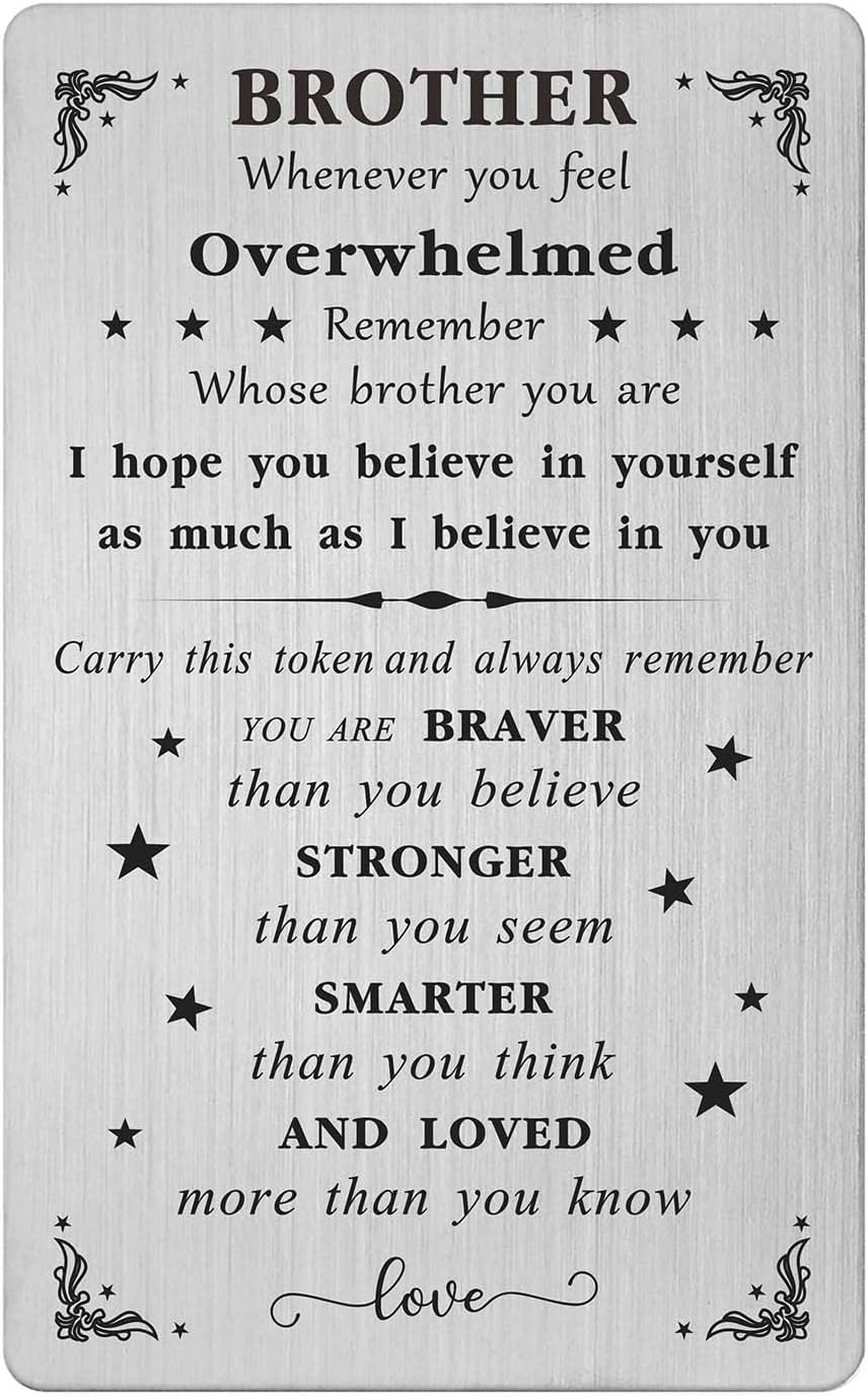 Amazon.com : Suoegigs Brother Gifts from Sister, To My Brother Birthday ...