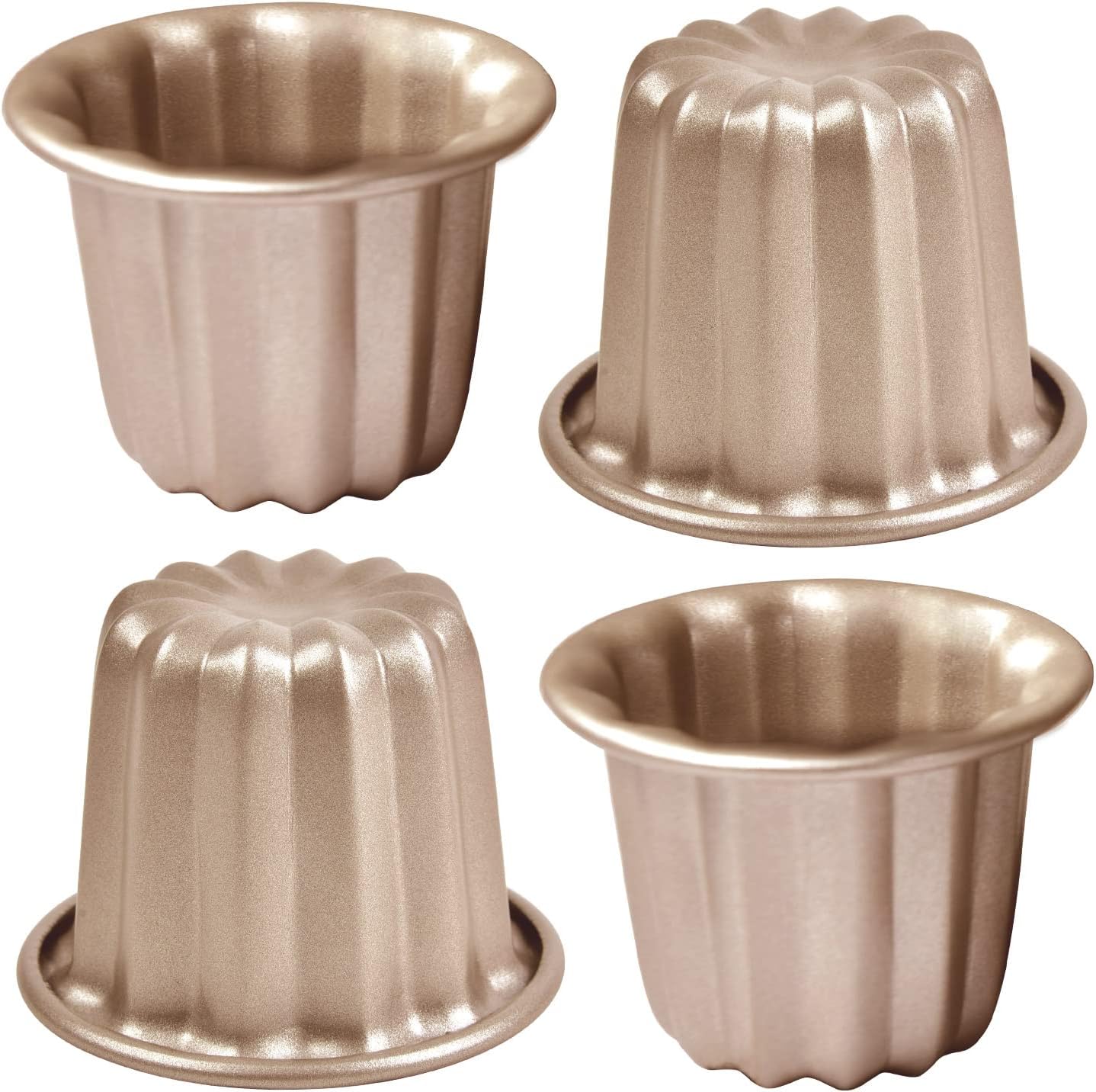 Amazon.com: SUNCITY Canele Molds Cake Pan, Non-Stick French Pastry ...