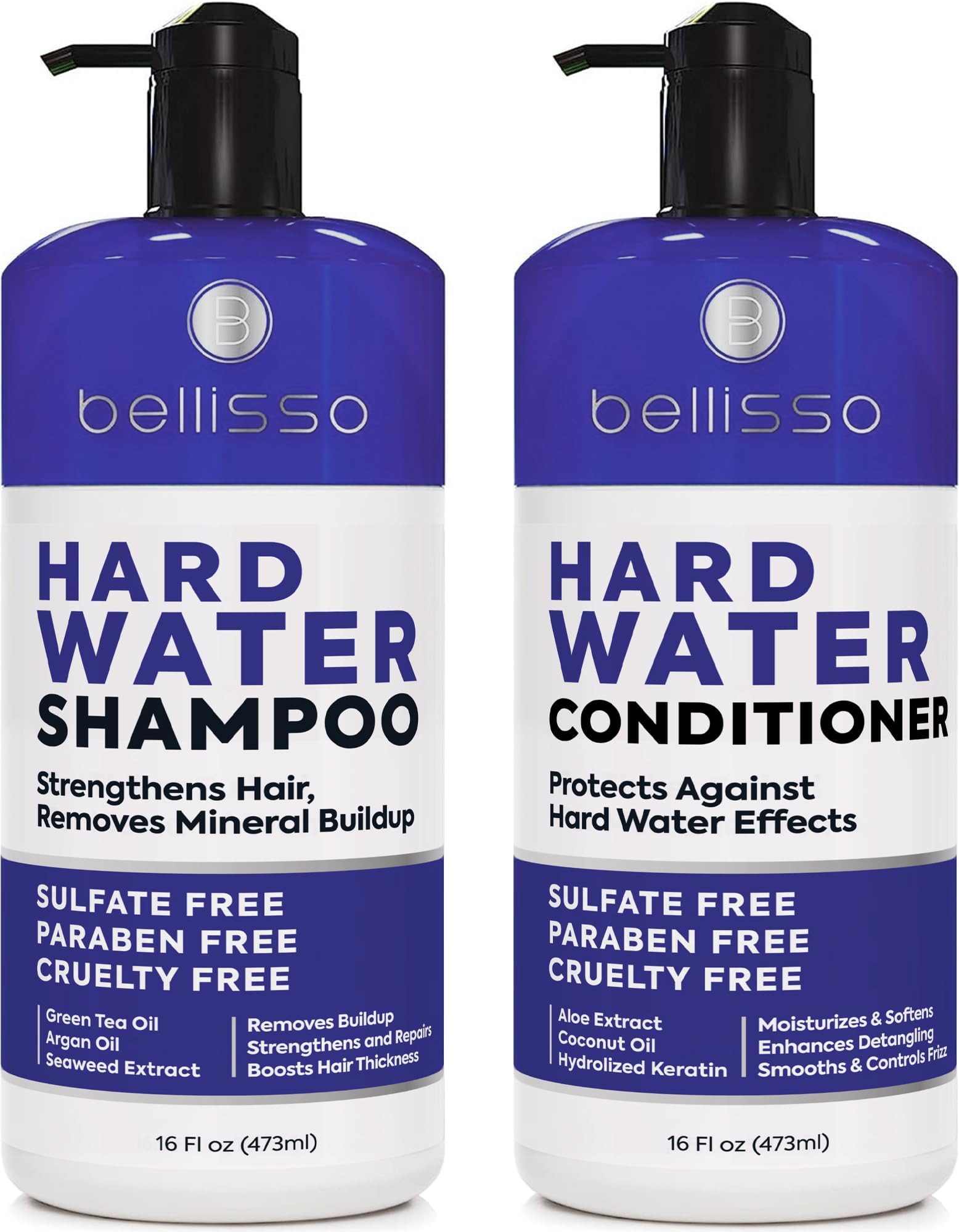 Amazon.com : Hard Water Shampoo and Conditioner Set - Sulfate Free Hair ...