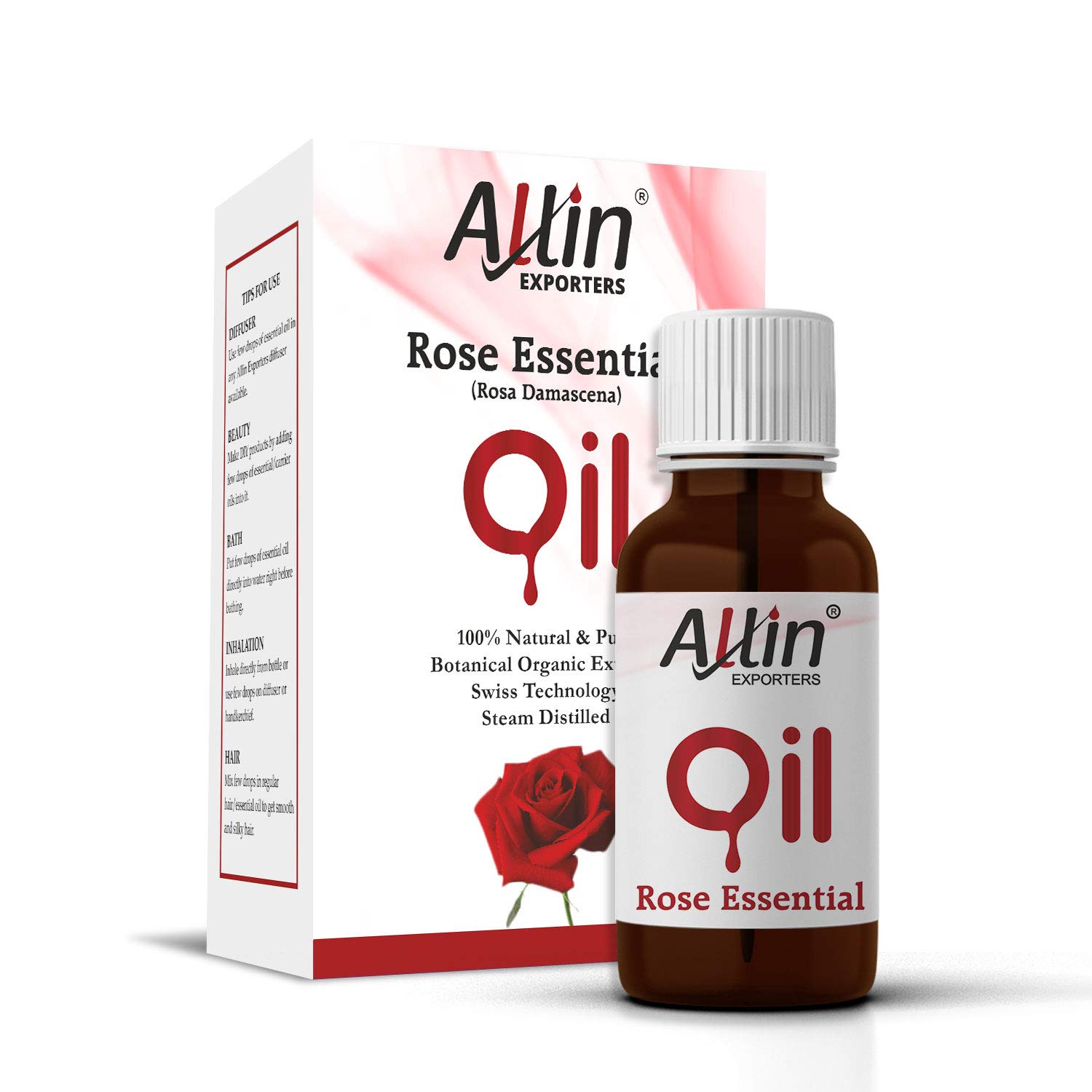 Buy Allin Exporters Rose Essential Oil Natural Pure Therapeutic Grade ...