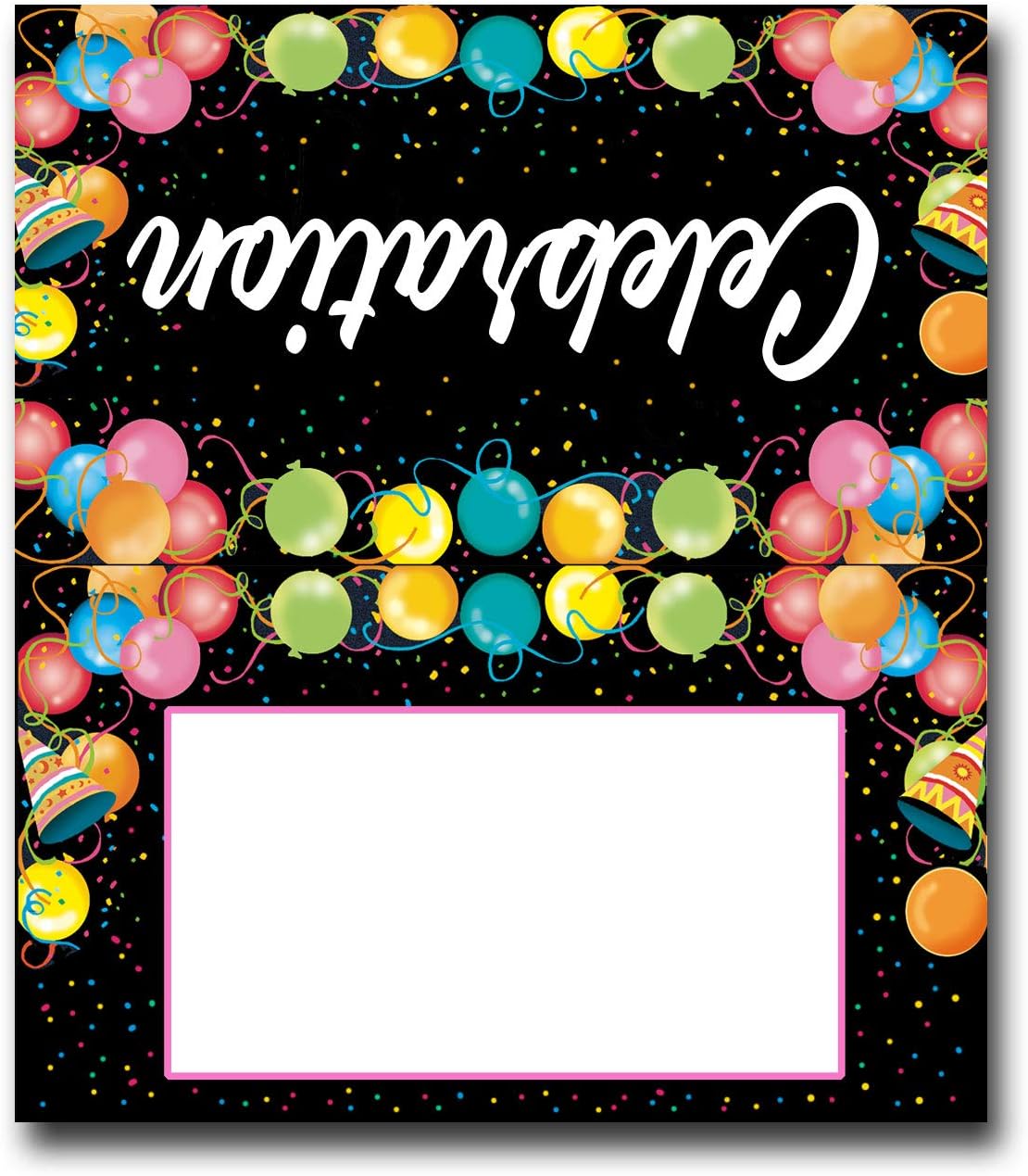 Amazon.com: Stonehouse Collection Birthday Table Tent Place Cards - 25 ...