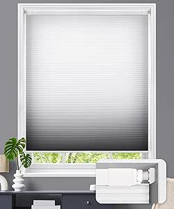 Amazon.com: UNISHADES No Tools No Drill Cellular Shades Cordless ...