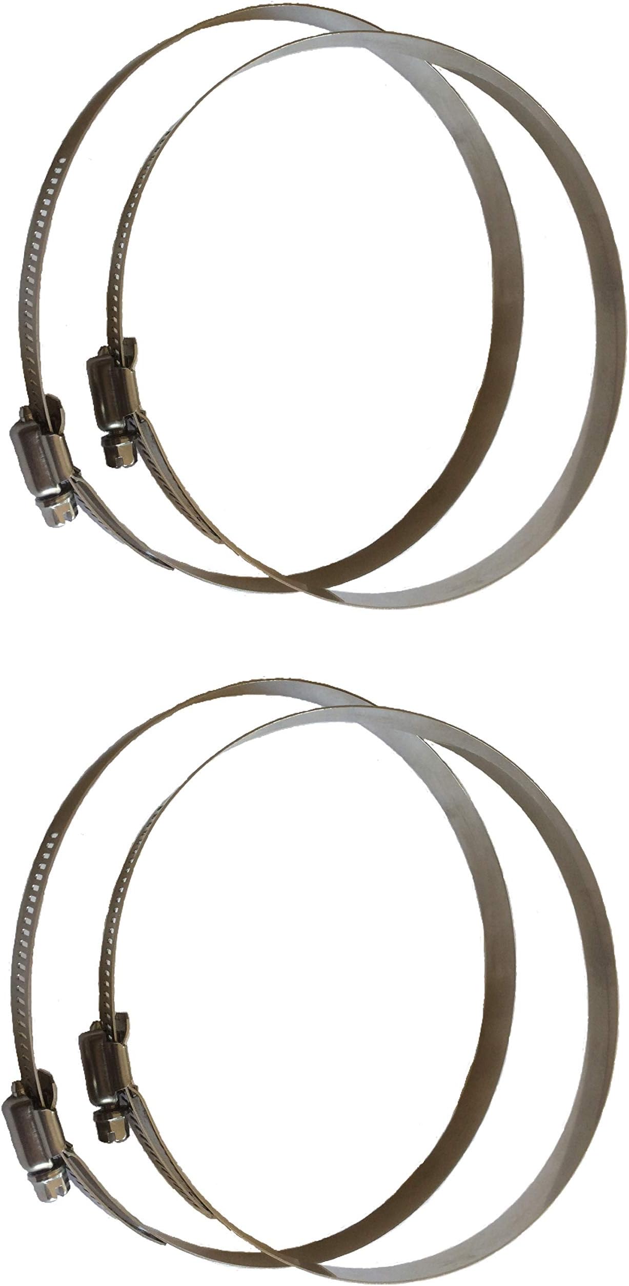 AC Infinity Stainless Steel Duct Clamps, 8-Inch (Pack of 2) for Ducting ...