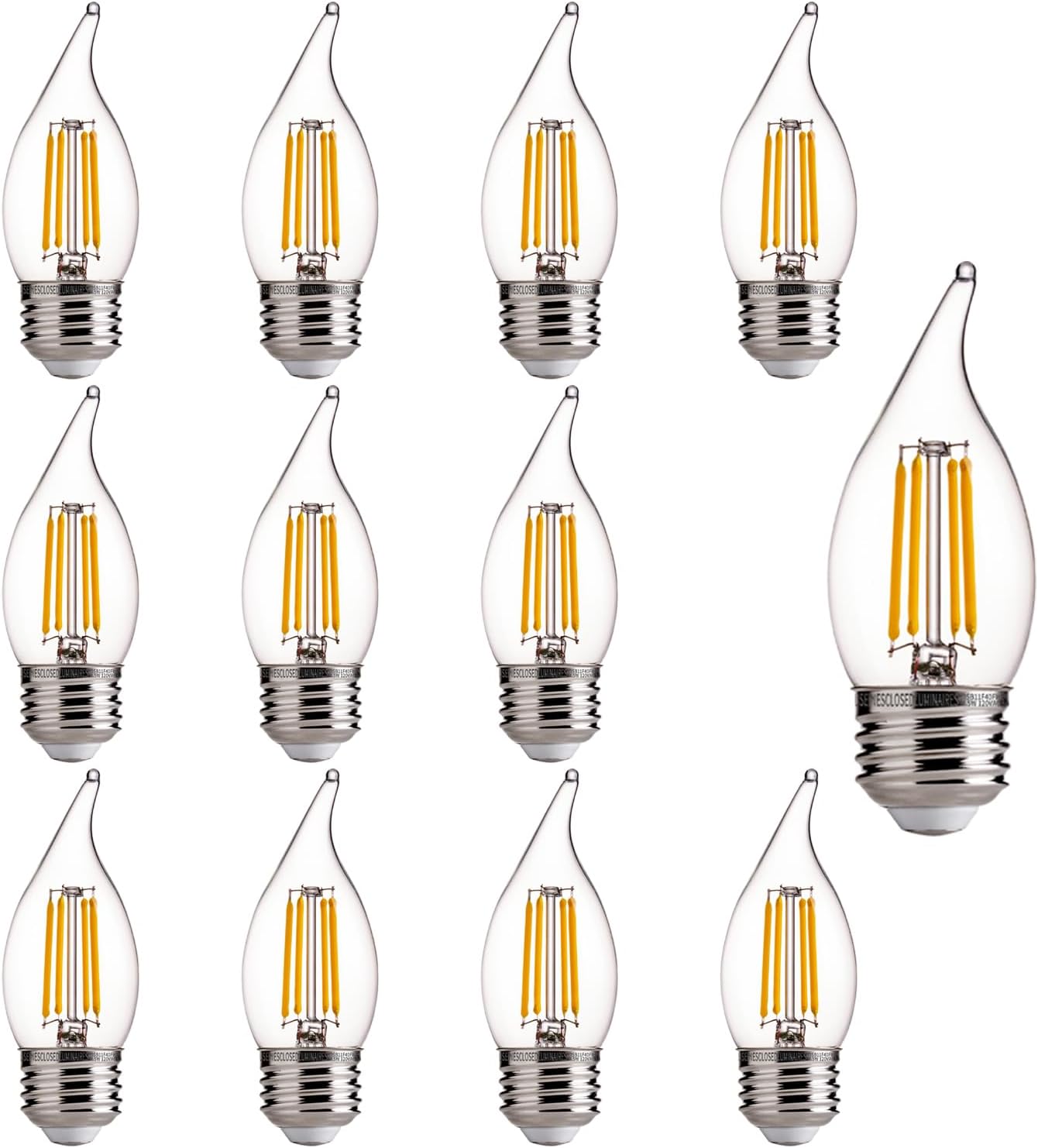 GE Lighting 13173 Clear Finish Light Bulb Dimmable LED Soft White ...