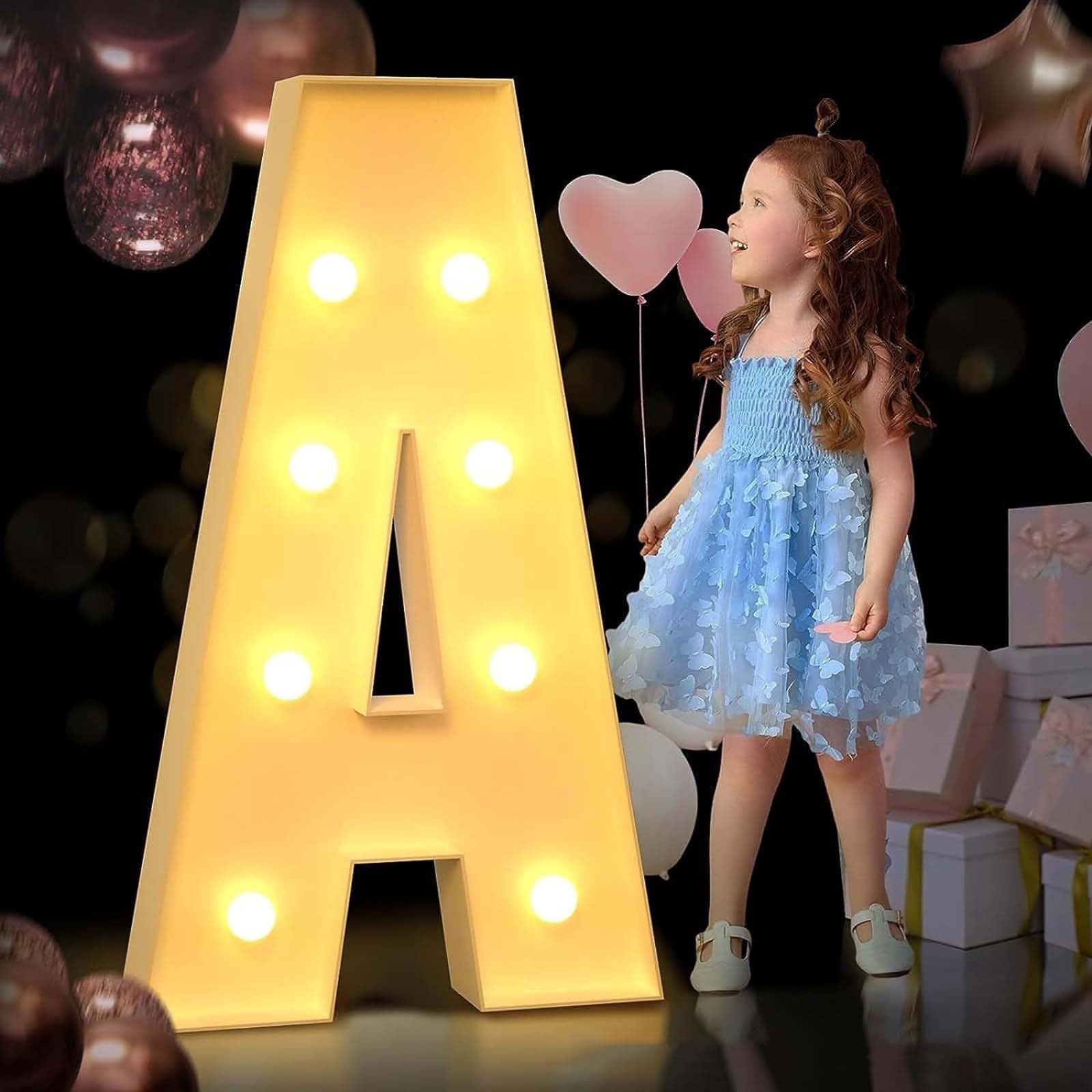 Alphabet Letters For Wedding LED Marquee Letter Lights, Light Up