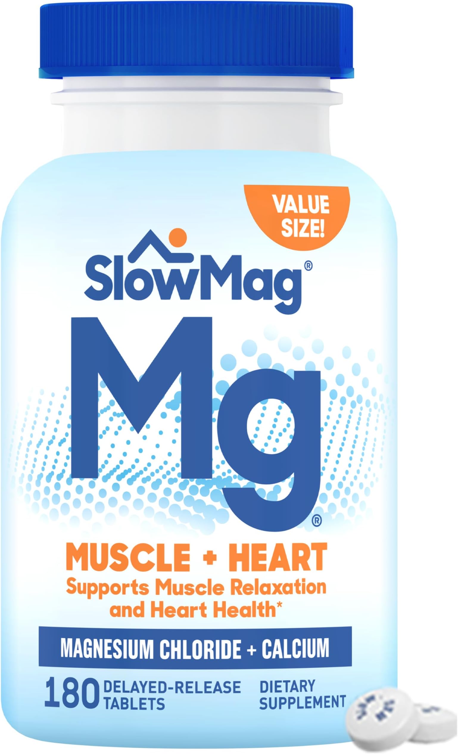 Amazon.com: SlowMag Muscle + Heart Magnesium Chloride with Calcium ...