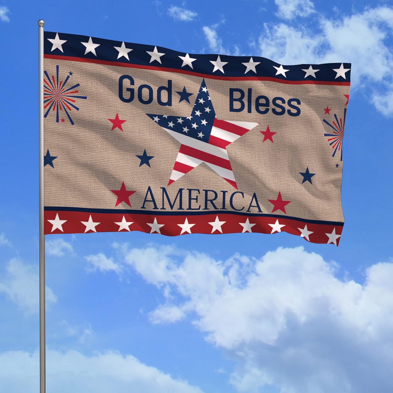 Amazon.com : God Bless America Flag - God Bless America Garden Flag ...
