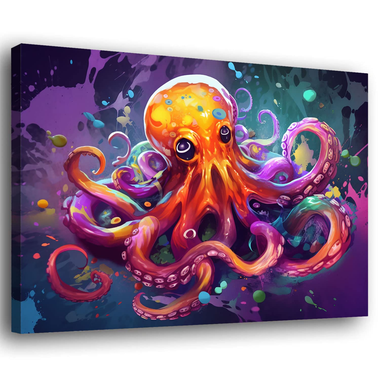 Abstract Octopus Painting