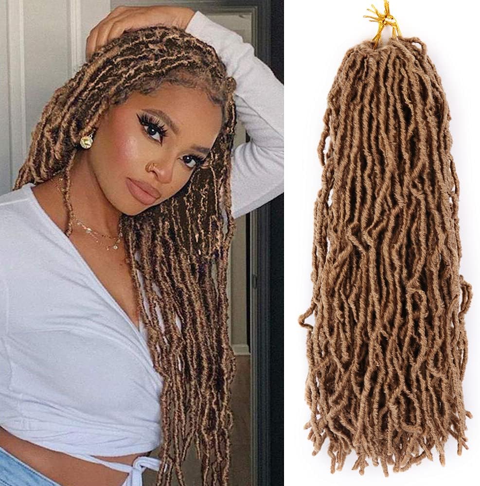 Amazon.com : 18 Inch Faux Locs Crochet Hair Soft Locs Crochet Braids 6 ...