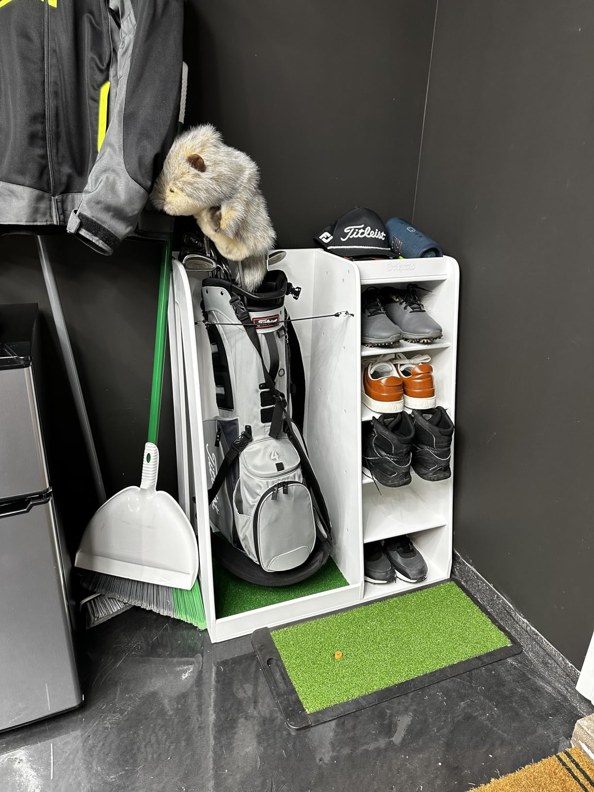 $19/mo - Finance GoSports Premium Wooden Golf Bag Organizer and Storage ...