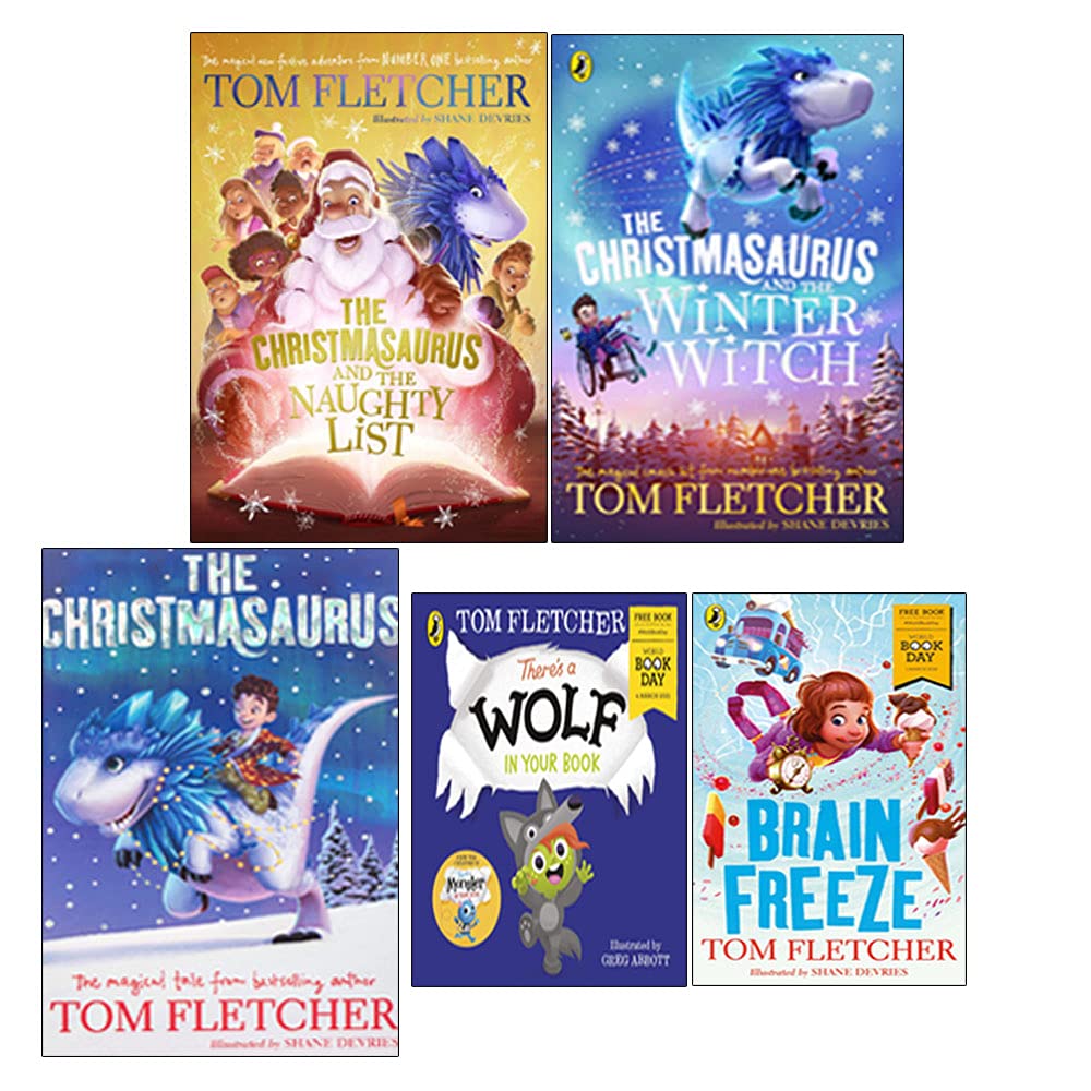 Tom Fletcher Collection 5 Books Set (The Christmasaurus, The Naughty ...
