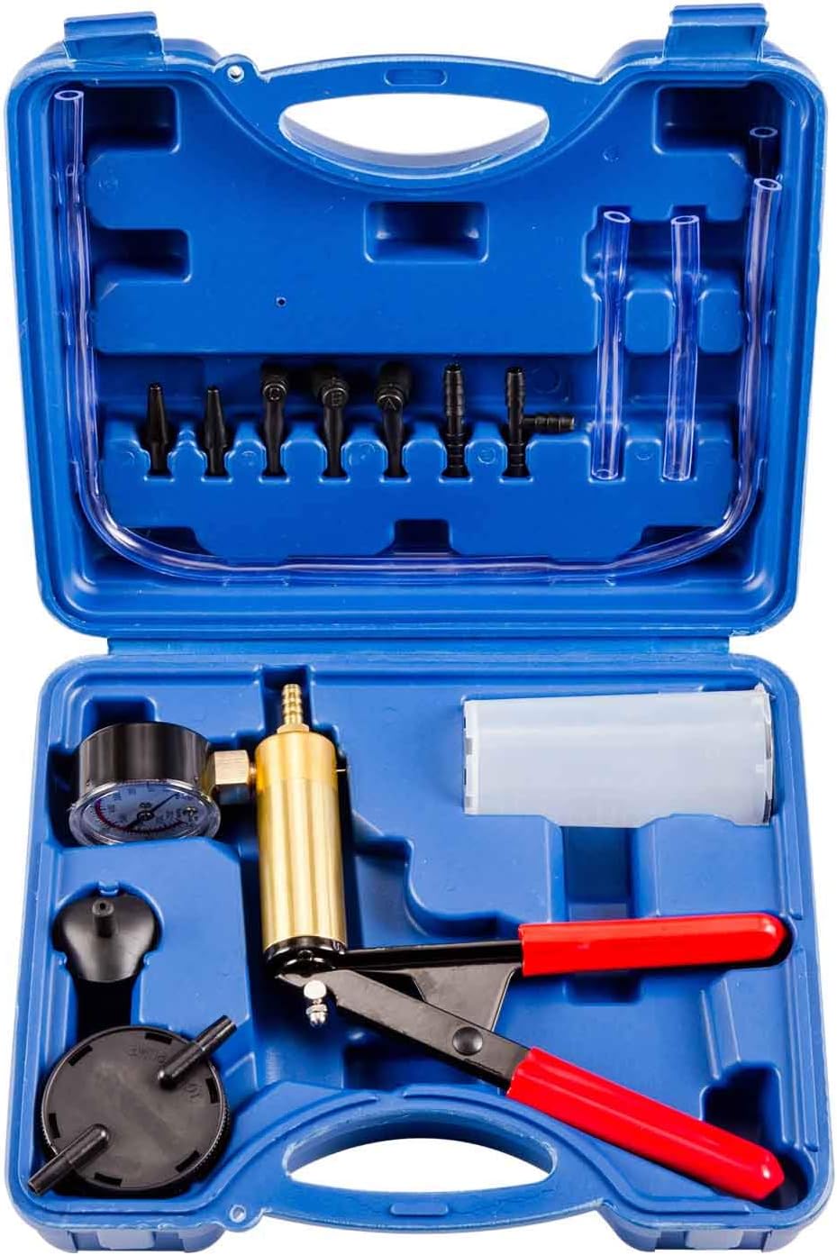 Qnkaa Brake Bleeding Kit Vacuum Pump One Man Hand Held Fluid Bleeder ...