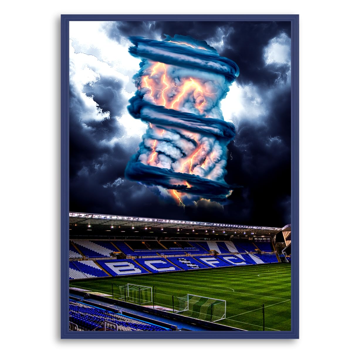 Birmingham City FC Poster St Andrews Football Stadium Print - Bring the ...