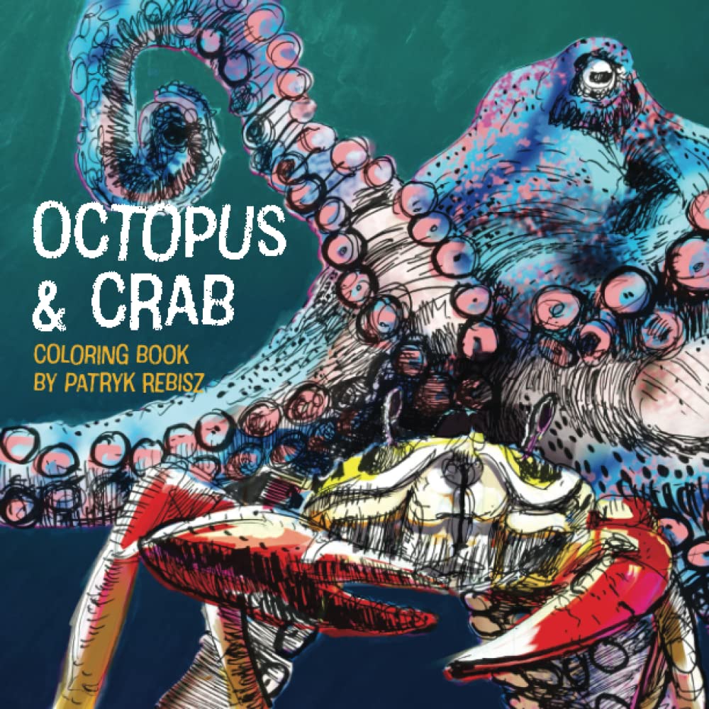 Amazon.com: Octopus & Crab Coloring Book: Great Coloring Book For Kids ...