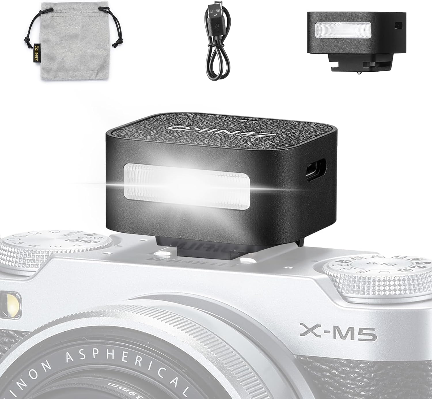 Amazon.com : ZF04 Mini Camera Flash Speedlite On Camera, 372 Full-Power ...