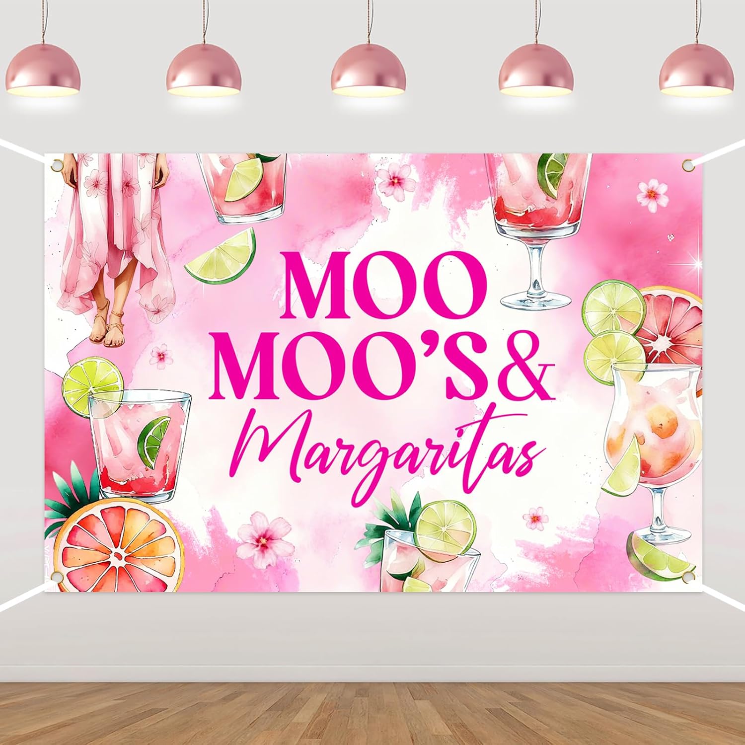 Amazon.com : Moo Moos and Margaritas Party Decorations Pink Moo Moo’s ...
