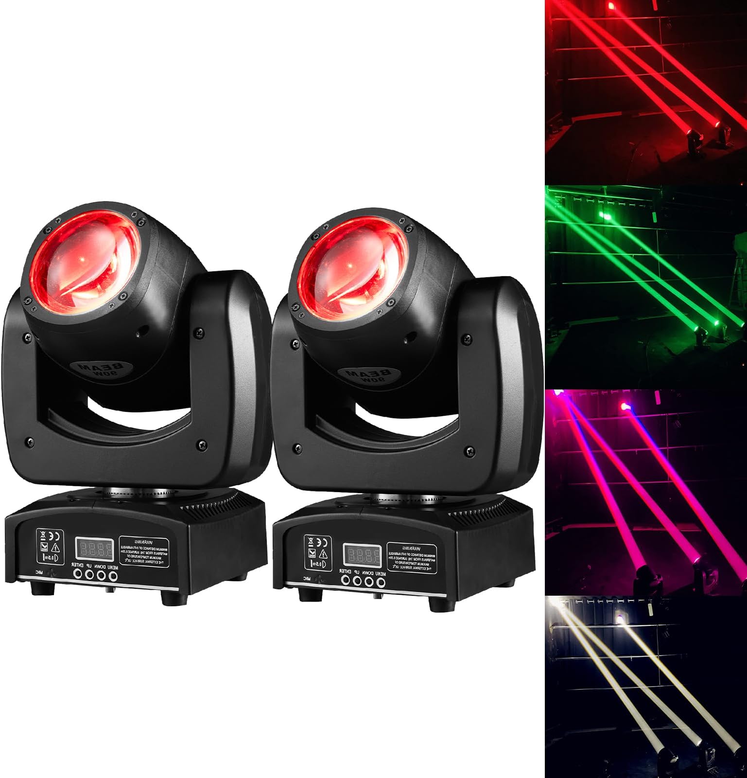 Amazon.com: 90W Moving Head Lights DMX-512 9/11 Channels Stage Lighting ...