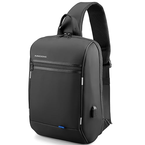 Sling Laptop Bag,Slim Anti Theft Single Shoulder 13-Inch Sling Backpack ...