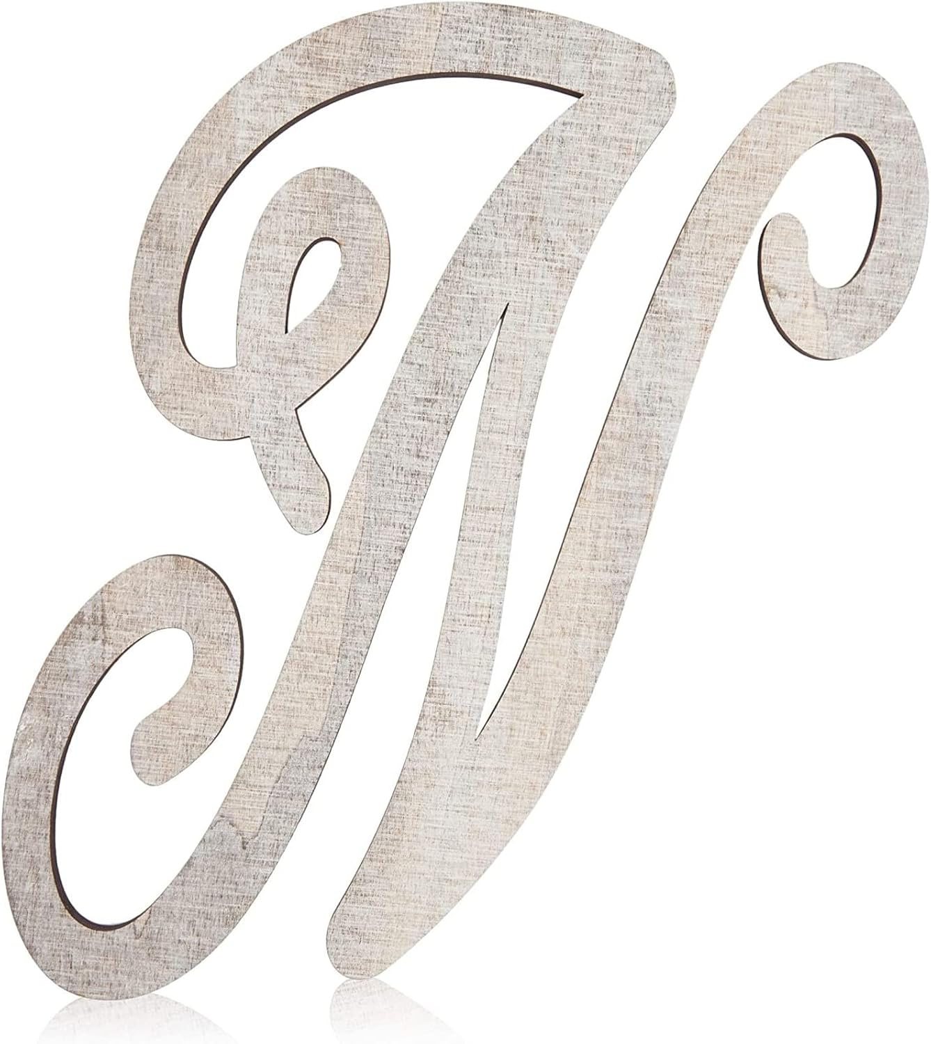 Amazon.com: Bright Creations 13-Inch Unfinished Wooden Monogram Letter ...