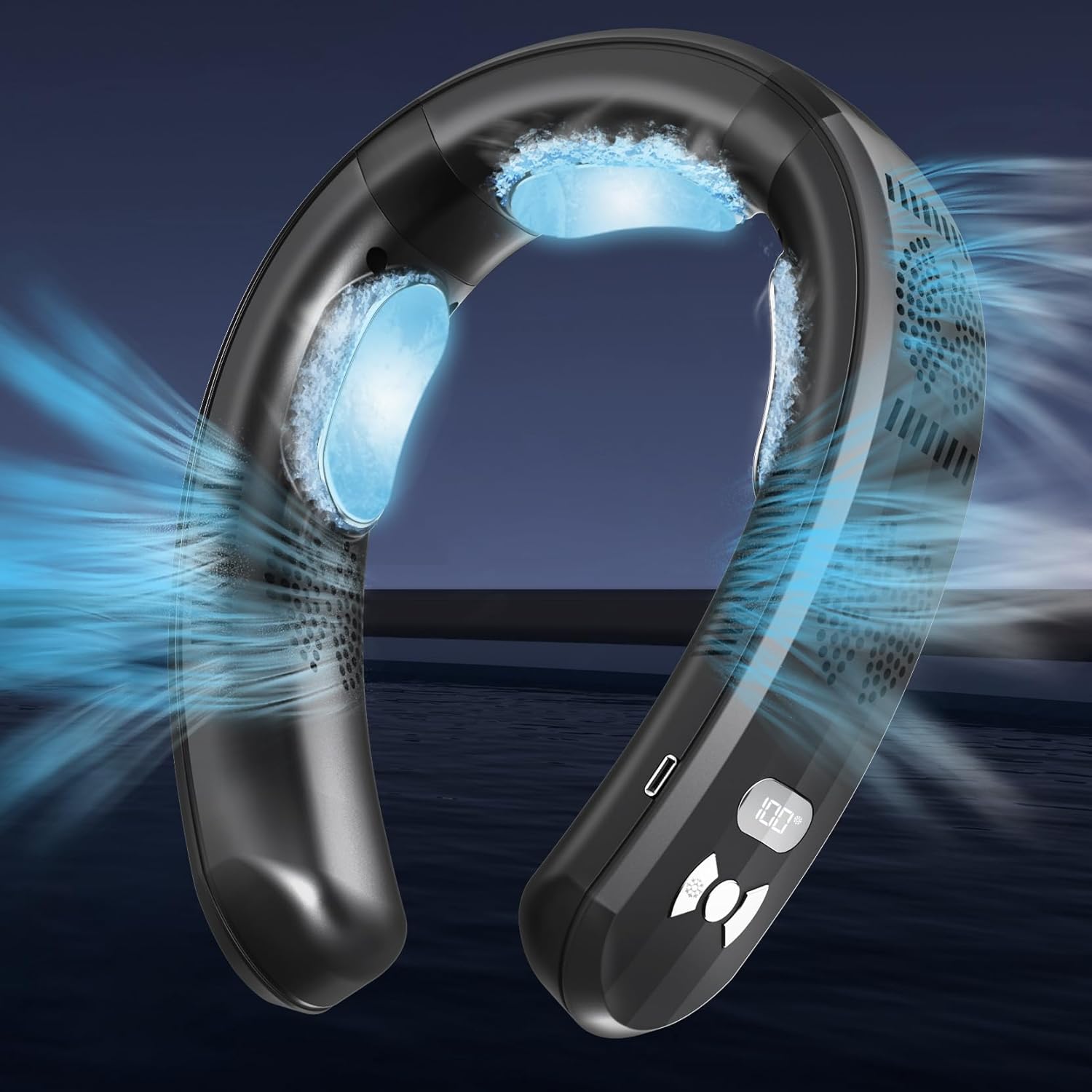 Amazon.com: Portable Neck Air Conditioner Fan,2024 Upgrade 3 Cooling ...