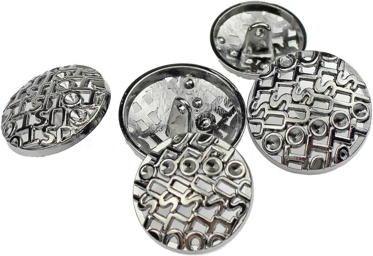 Amazon.com: RECHERE 24PCS Metal Hollow Letter Carving Round Shank ...