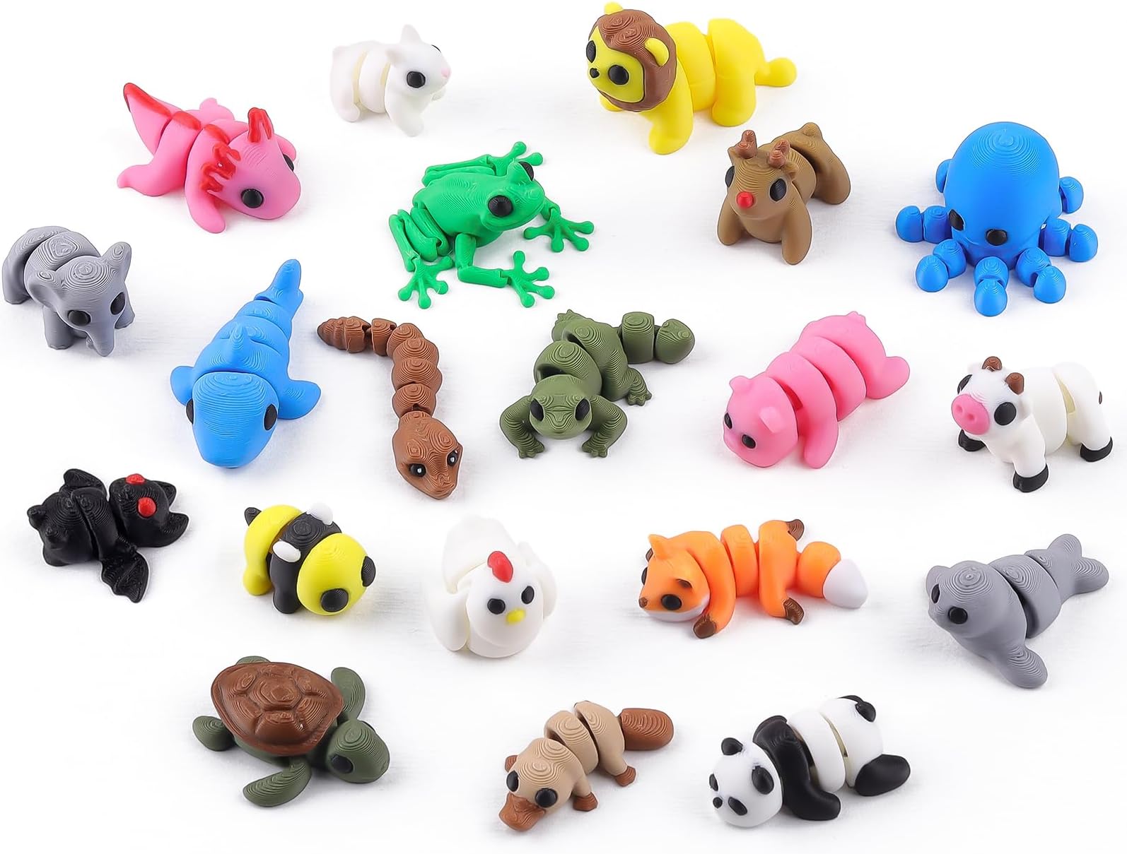 Amazon.com: ZZ LIFE Mini Animal Packs - 3D Printed Articulating ...