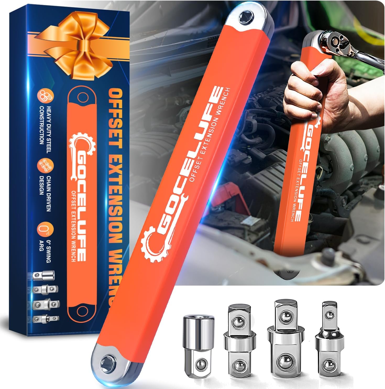 FOTN Pro Zero Offset Extension Wrench - New 2024 Tight Reach Extension ...