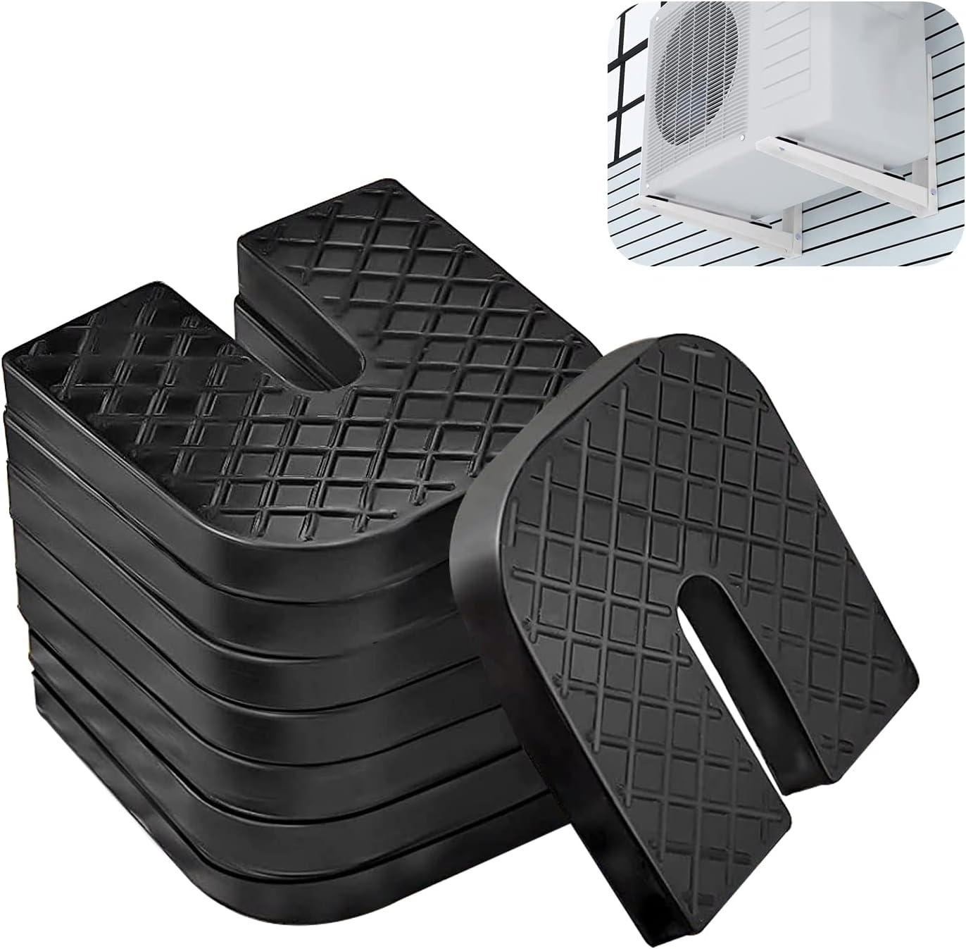 Amazon.com: Rubber Isolator Pad 8 Packs Air Conditioner Shock Pad Anti ...