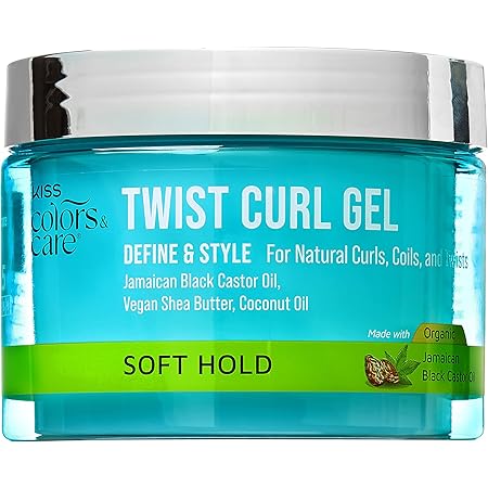 Amazon.com : KISS COLORS & CARE Twist Curl Gel, 6 oz. - Flexible Hold ...