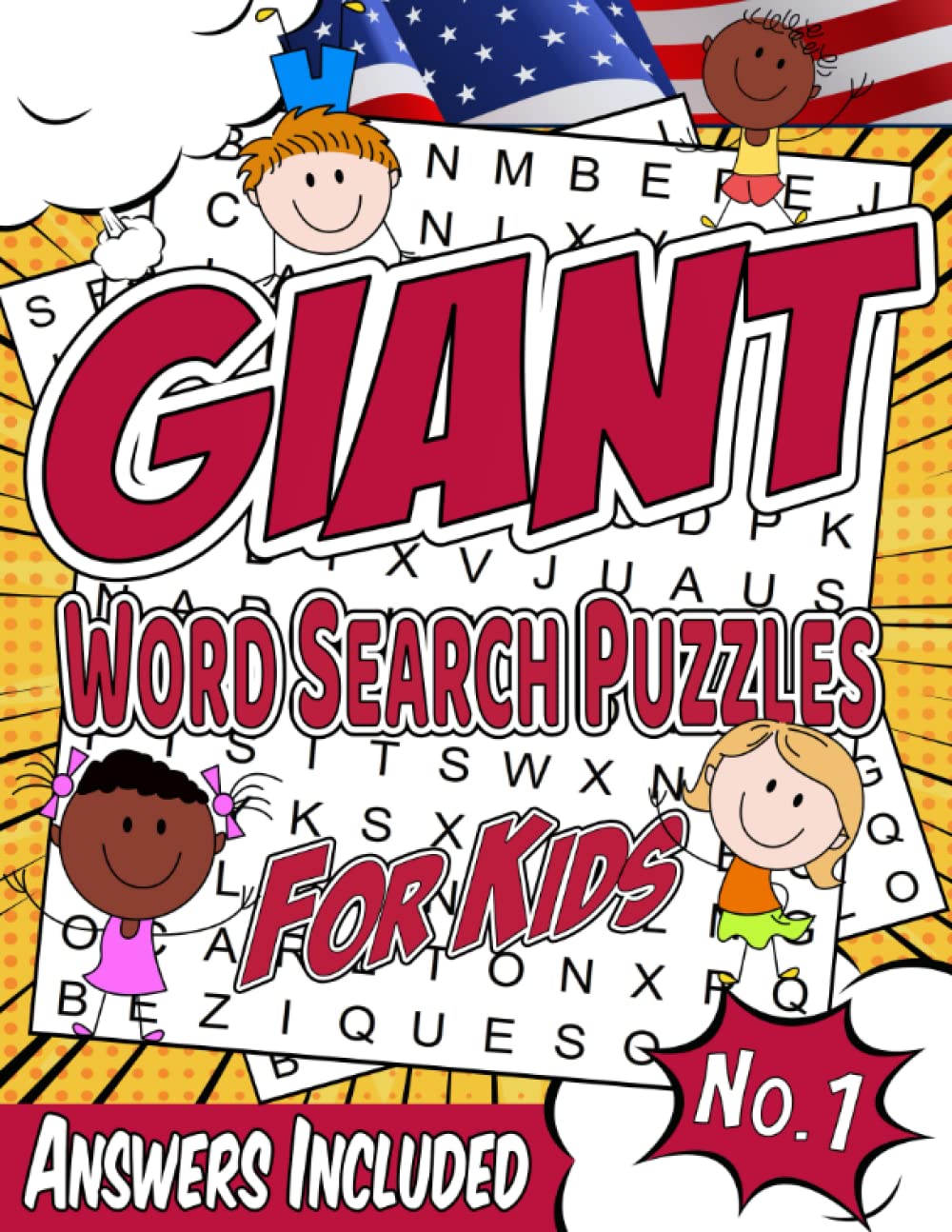 GIANT WORD SEARCH PUZZLES FOR KIDS No.1: Large Print, Fun and ...