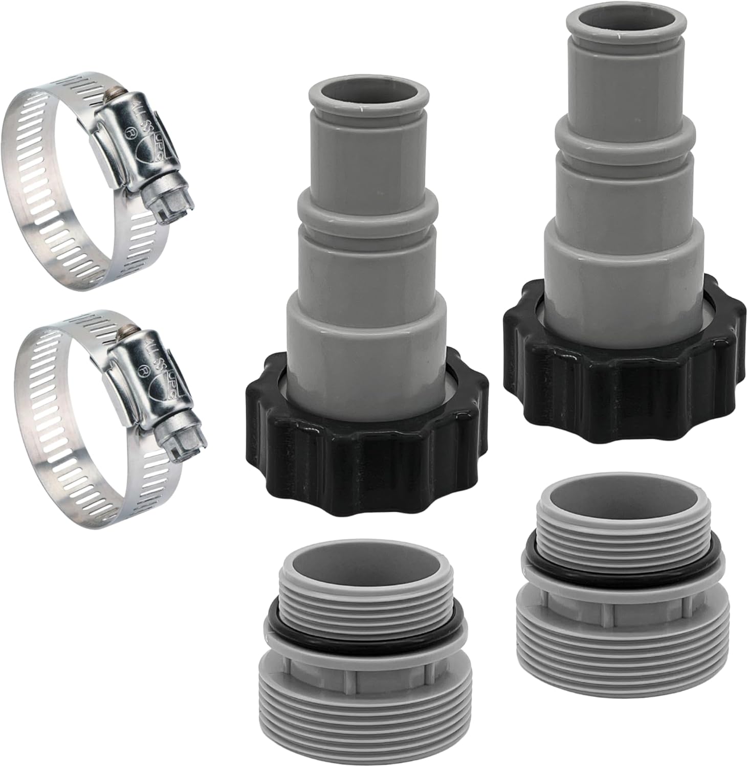 Amazon.com: FibroPool Adapter Kit for Intex - Converts 1.25" to 1.5 ...