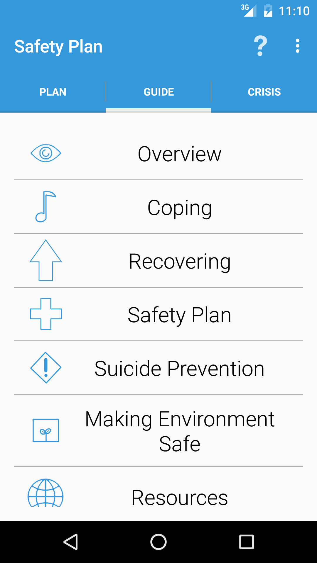 Suicide Safety Plan - App on Amazon Appstore