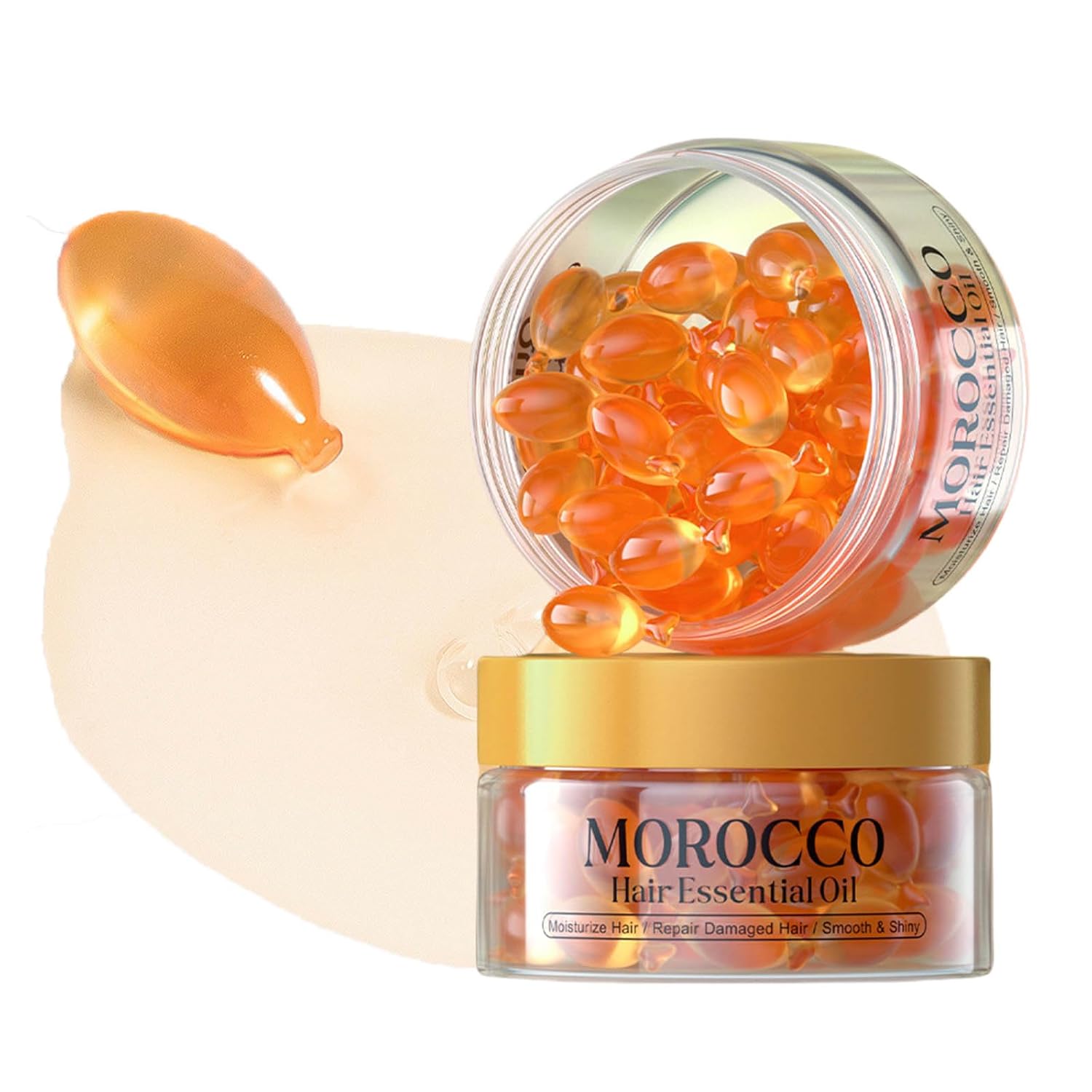 Amazon.com : Hair Vitamins Serum Capsule,Argan Moroccan Macadamia ...