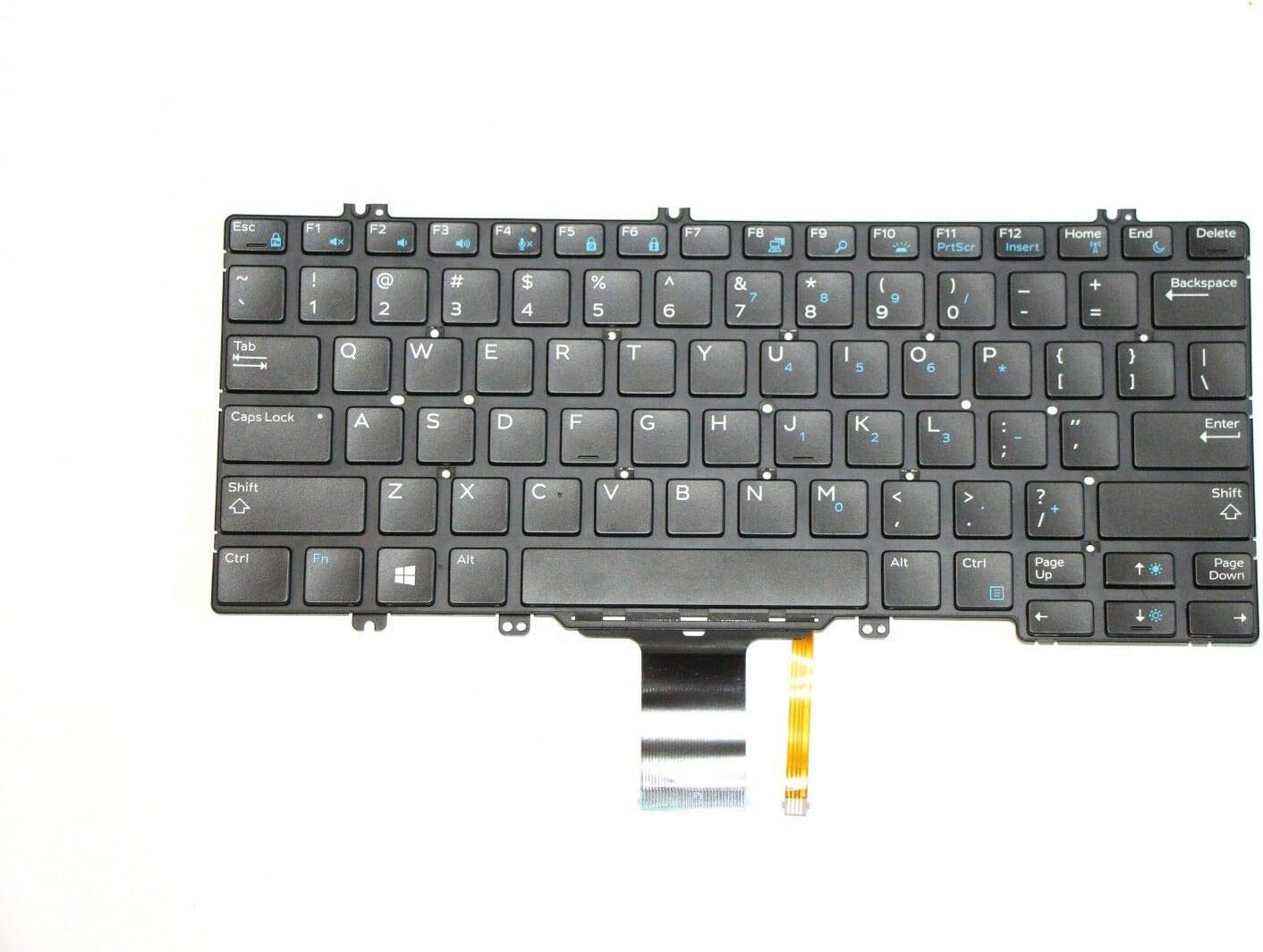 Amazon.com: New US Black English Backlit Keyboard (Without Frame ...