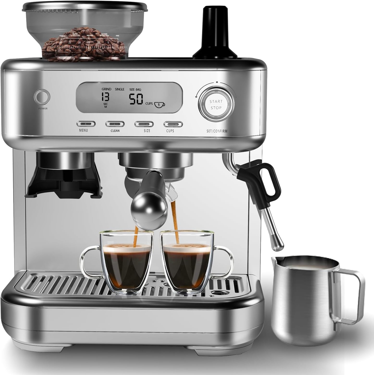 Amazon.com: Gevi EzBru 1000 Espresso Machine, Barista Coffee Machine ...