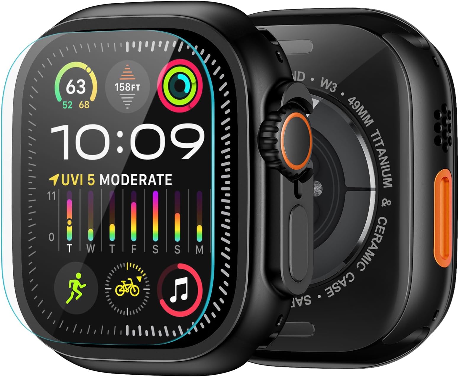 Amazon.com: iiteeology Compatible with Apple Watch Ultra 2 Case/Ultra ...