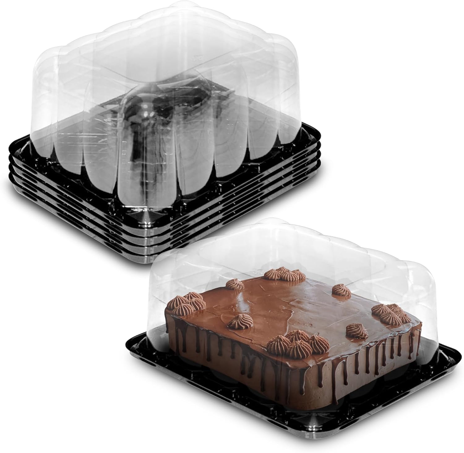 Amazon.com: MT Products Clear Plastic Rectangular Bakery Boxes 11" x 9 ...