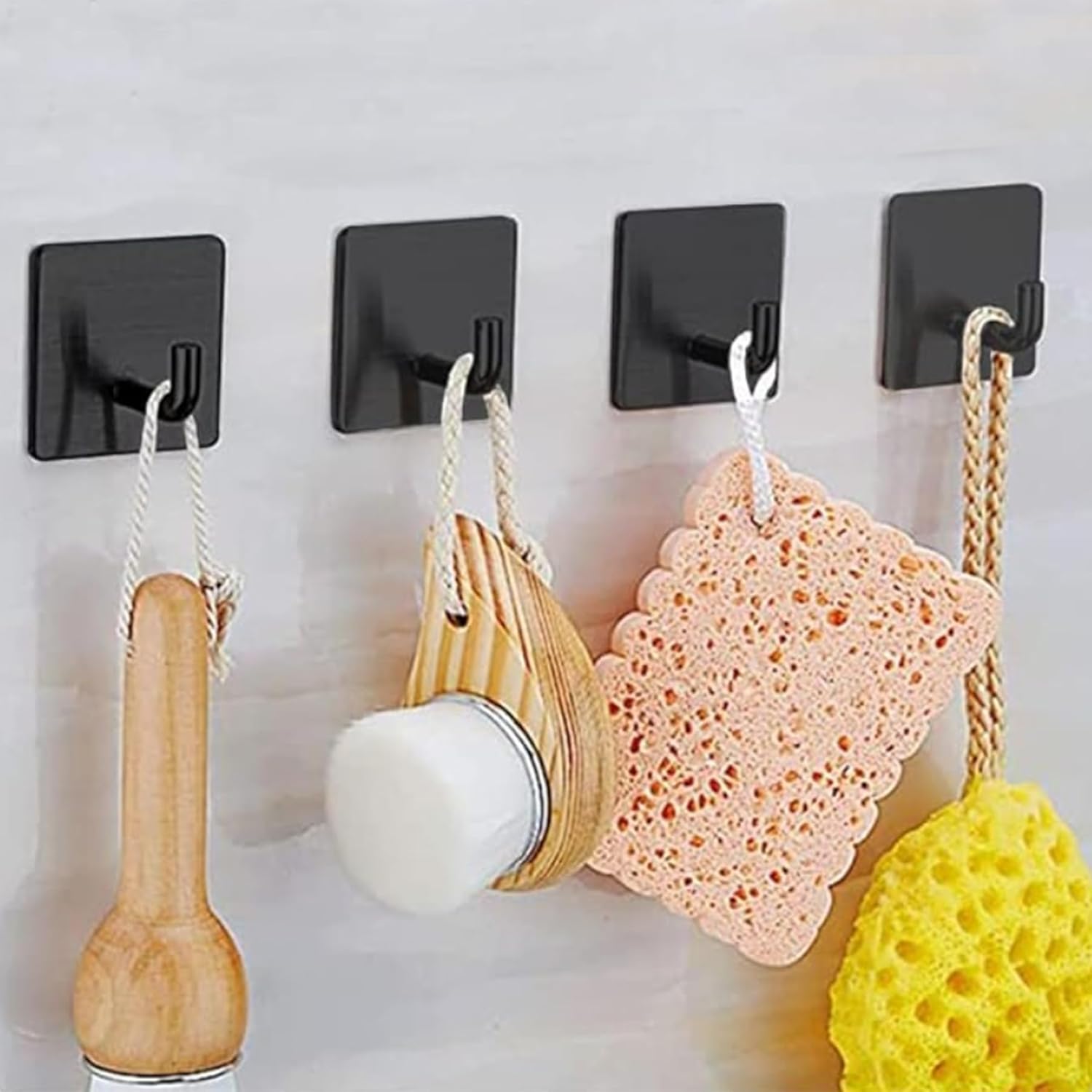 Amazon.com: Rise Age Adhesive Hooks, Waterproof Shower Hooks - No Drill ...