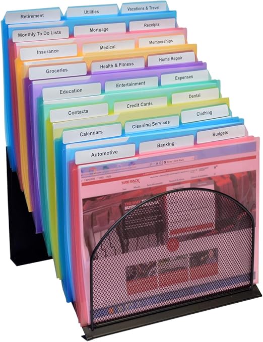 Amazon.com: Ultimate Office 8 Section High Capacity Black Wire Mesh ...