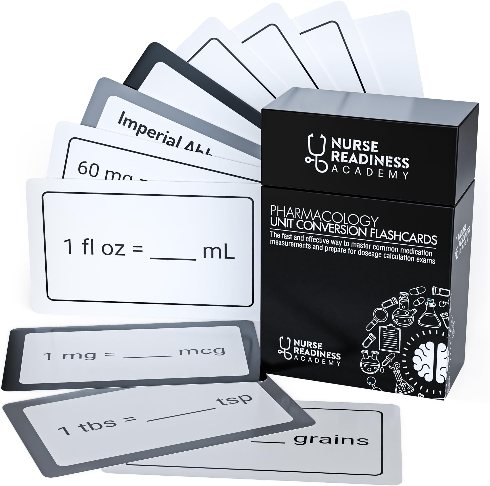 Amazon.com : Badge Guru Medical Flash Cards - 11 Reference Cards for ...
