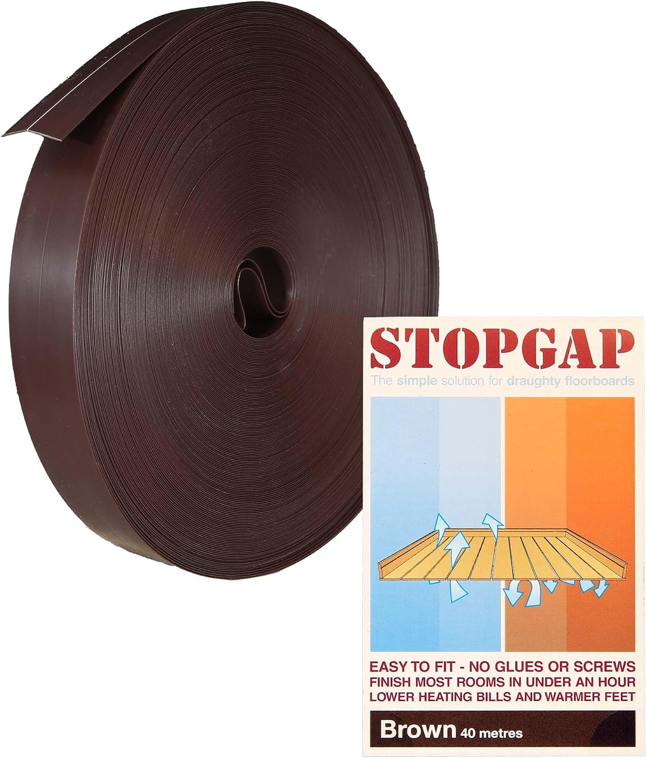 Stopgap Floorboard Skirting Board Insulation Floor Gap Filler Draught ...