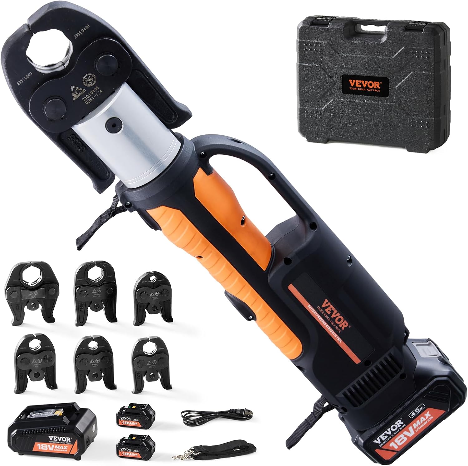 Brandclub - VEVOR Pro Press Tool, 18V Electric Pipe Crimping Tool for 1 ...