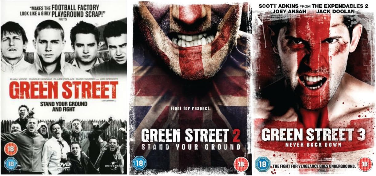 Green Street Trilogy Complete DVD Collection 1-3 : Green Street ...