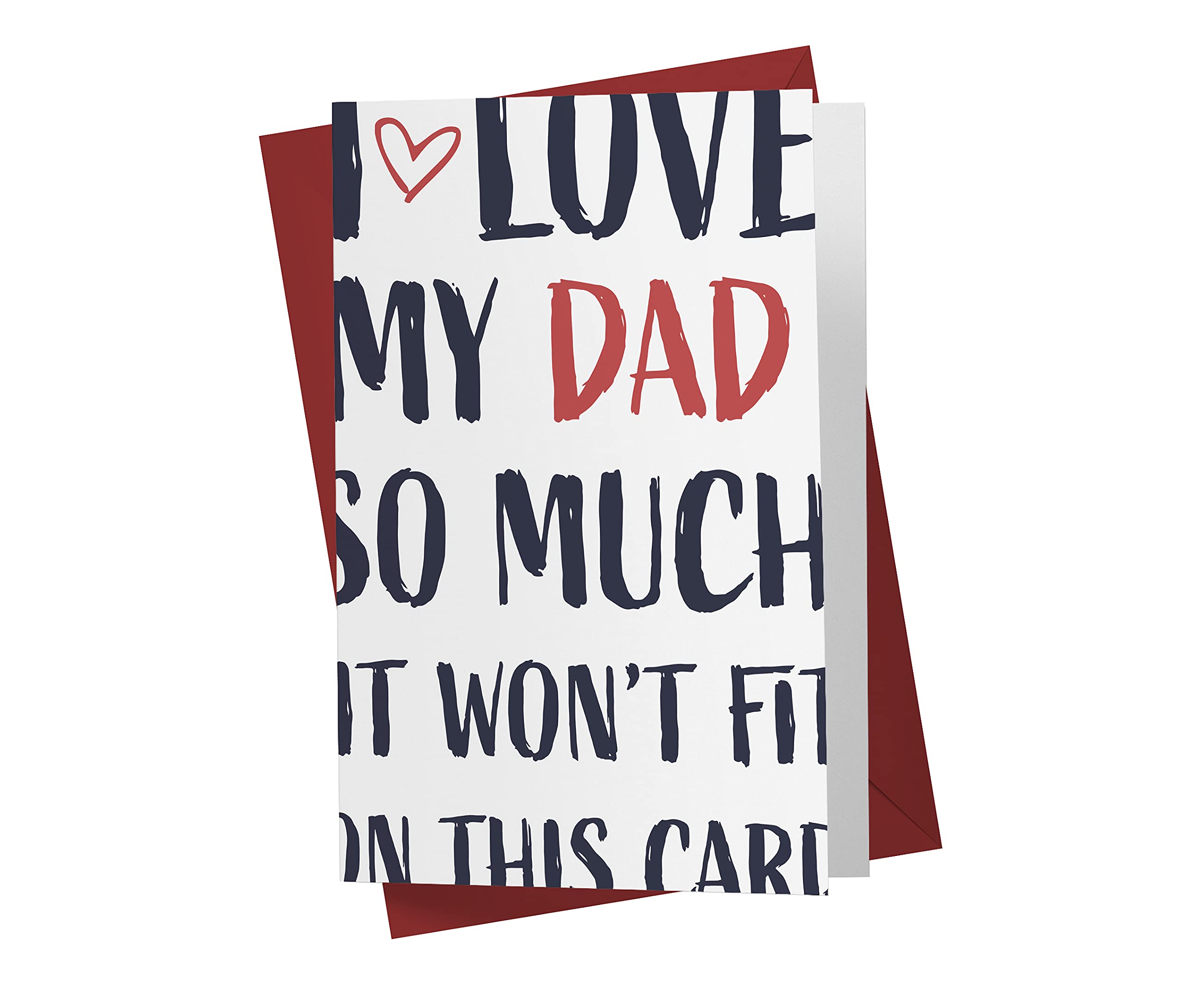 Buy Sweet and Funny Birthday Card for Dad, Large 5.5 x 8.5 Dad Birthday ...