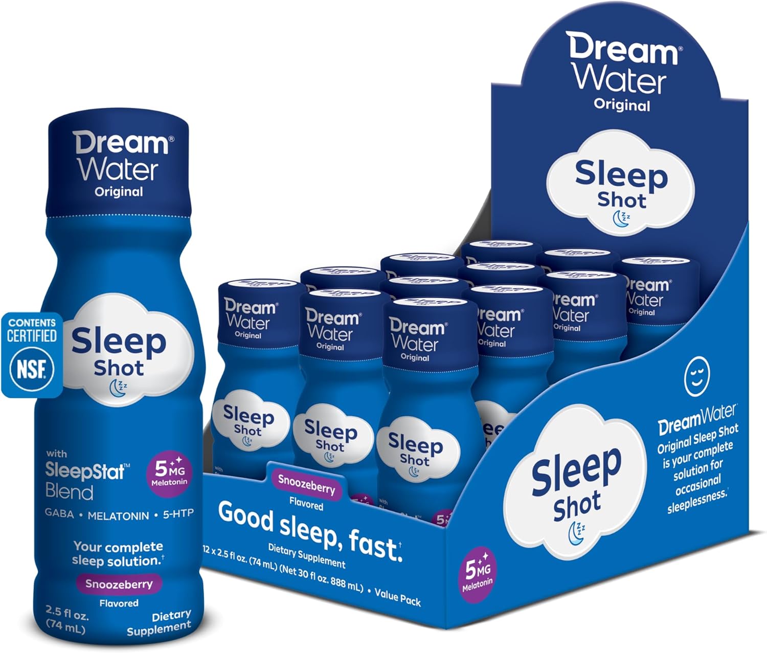 Amazon.com: Dream Water Sleep Aid Supplement Drink, Sleep Aids for ...